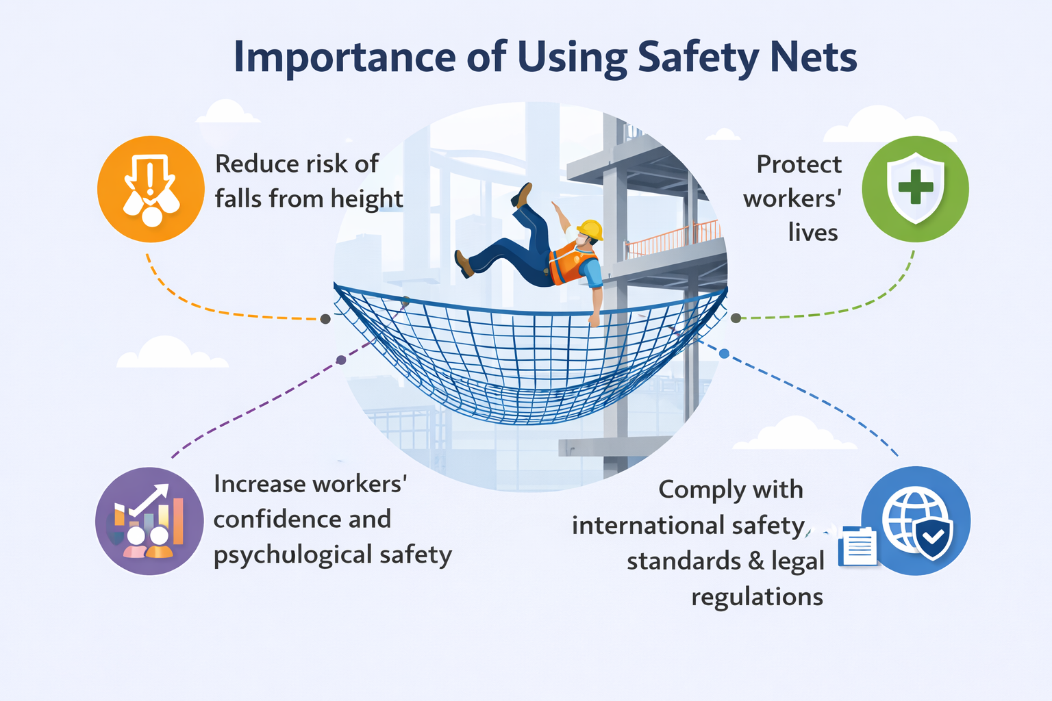 Safety Nets: A Critical Fall Protection Measure in Construction Work – Muspana