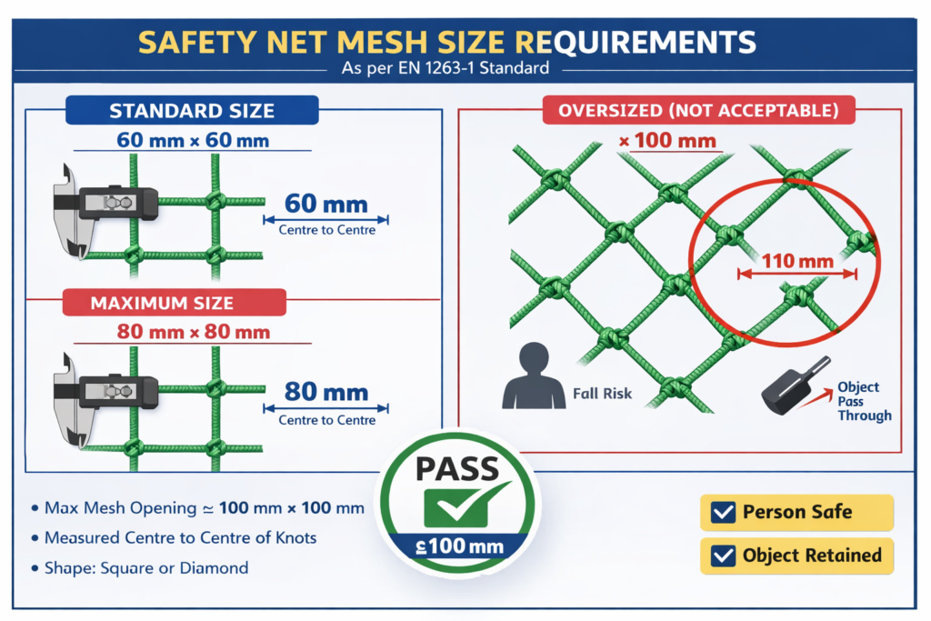 Safety Net Design Criteria: Materials, Mesh Size, Load Capacity, and ...