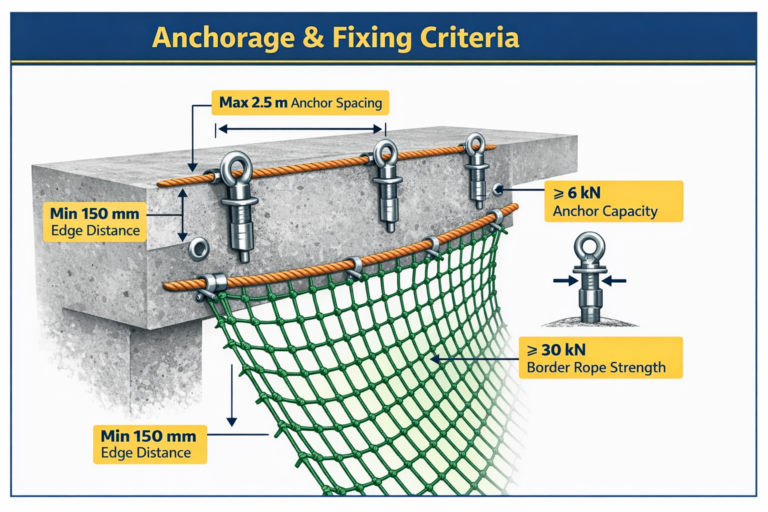 Safety Net Design Criteria: Materials, Mesh Size, Load Capacity, and ...