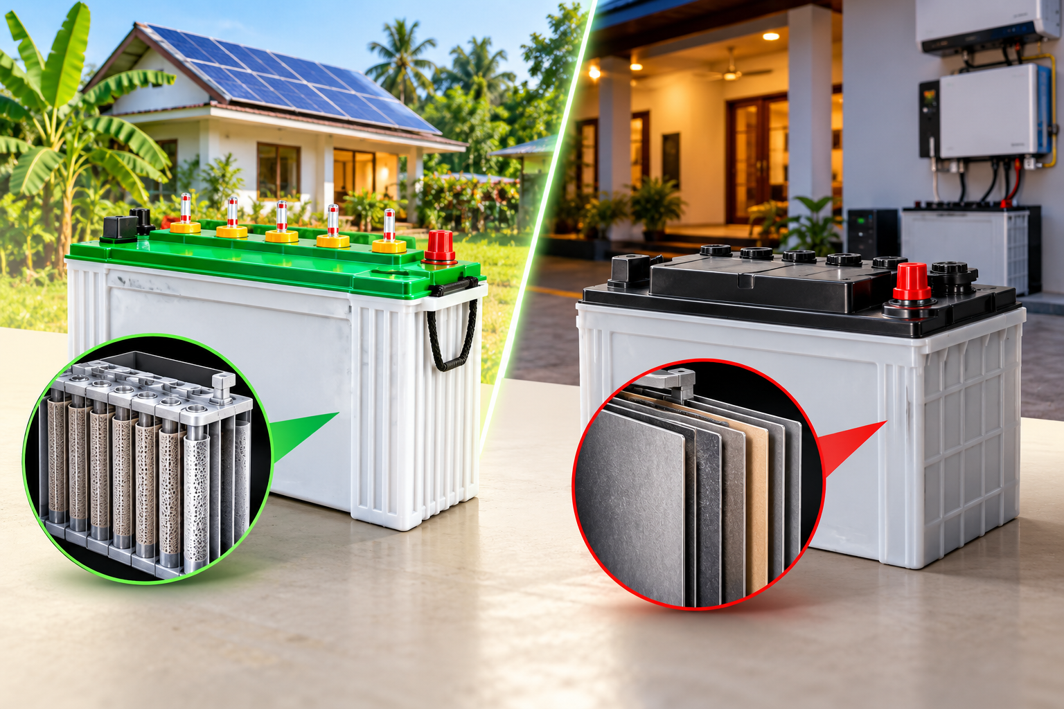 Tubular vs. Flat Plate Battery: Which One Do You Actually Need? - Muspana